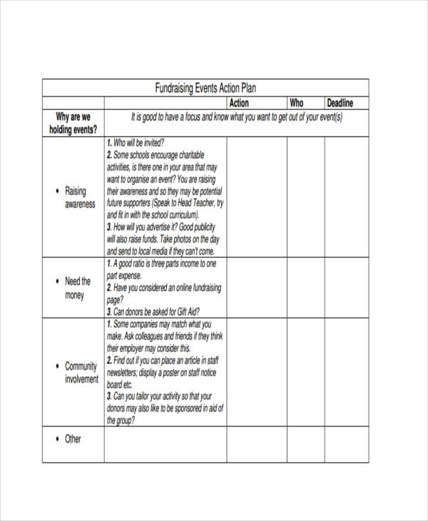 16 Event Action Plan Templates Sample Example Format Download