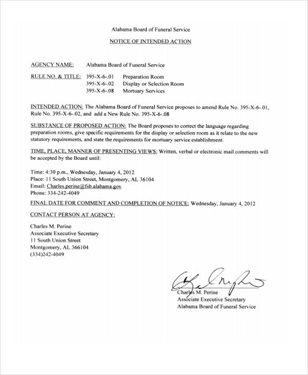 30+ Free Notice Templates