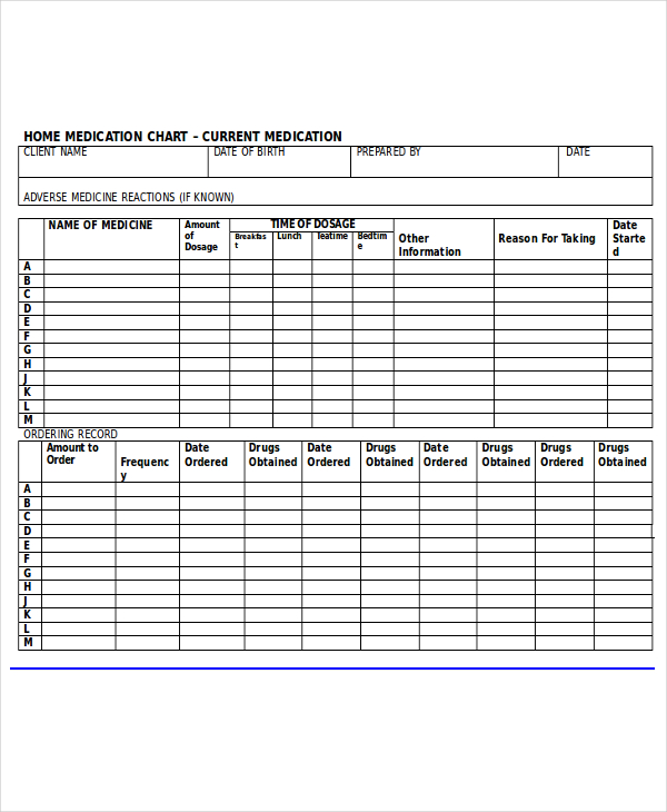 24+ Chart Templates in Word