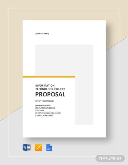 8+ IT Project Proposal Templates - Word, PDF, Google Docs, Pages