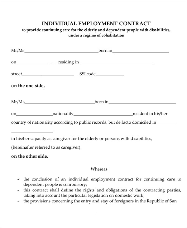 18+ Employment Contract Templates - Pages, Google Docs, Word, PDF