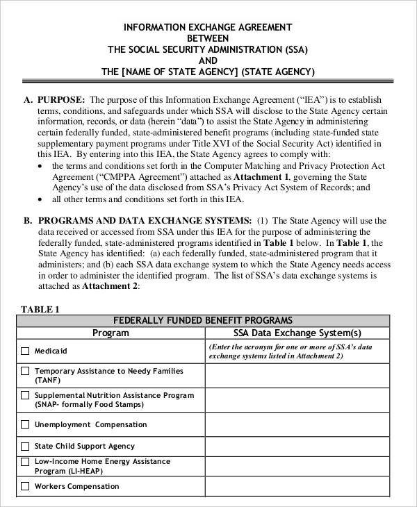 Exchange Agreement Template -15+ Free Word, PDF Format Download