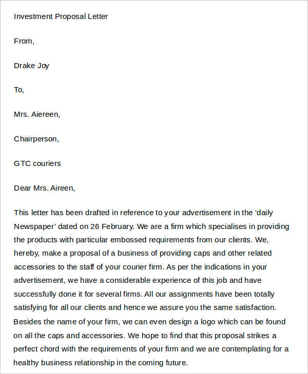 38+ Proposal Letter Templates - Word, PDF