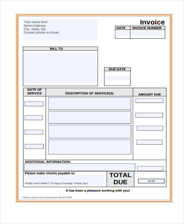 Bill Receipt Template - 14+ Free Word, PDF Format Download