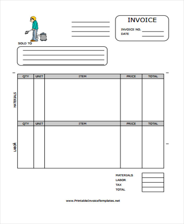7+ Maintenance Invoice Templates - Free Word, PDF Format Download