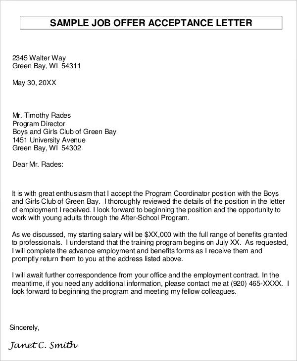 Job Proposal Letter Template