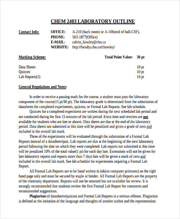 37+ Best Outline Examples in MS Word | Google Docs | Apple Pages | PDF