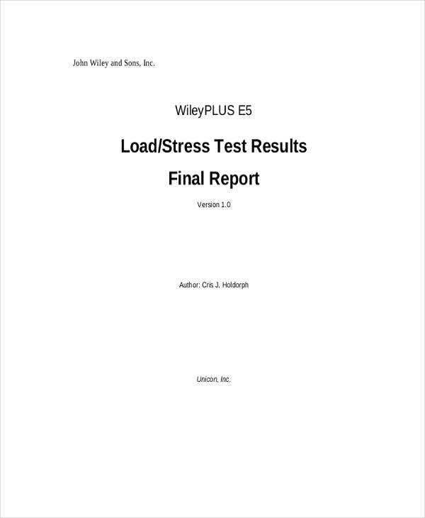23+ Test Report Templates - Free Word, PDF Format Download