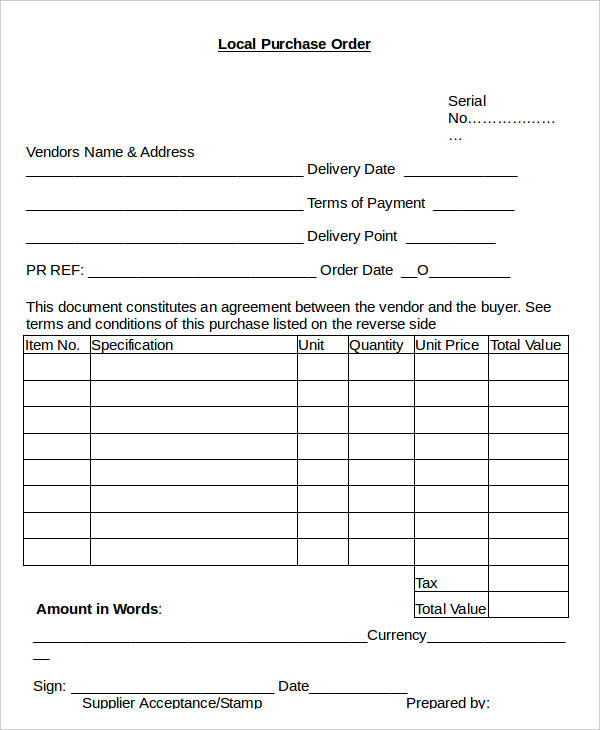 29+ Order Templates in Word