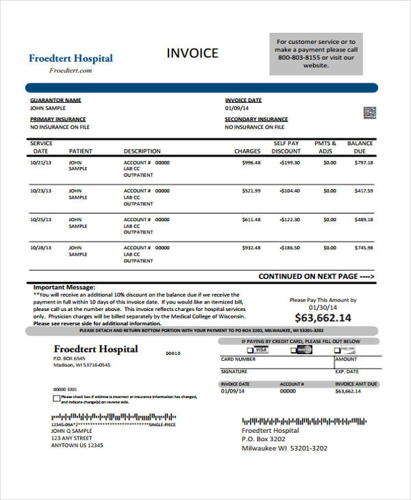 Medical Billing Templates Free Printable Medical Billing Templates Free Printable