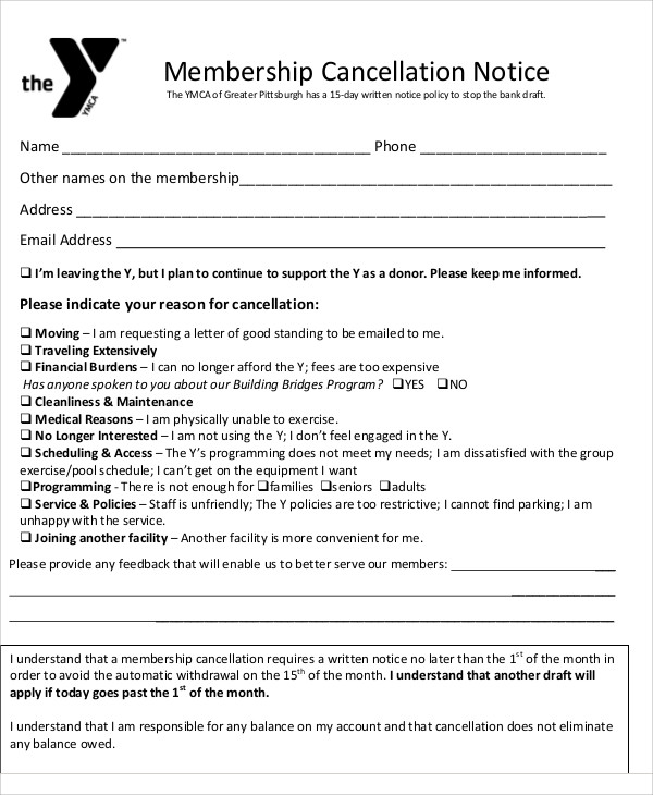 Cancellation Notice Templates 10 Free Word PDF Format Download Cancellation Notice Templates 10 Free Word PDF Format Download