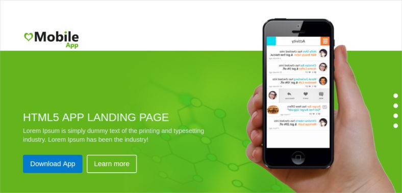 12+ Best Mobile App Landing Page Templates