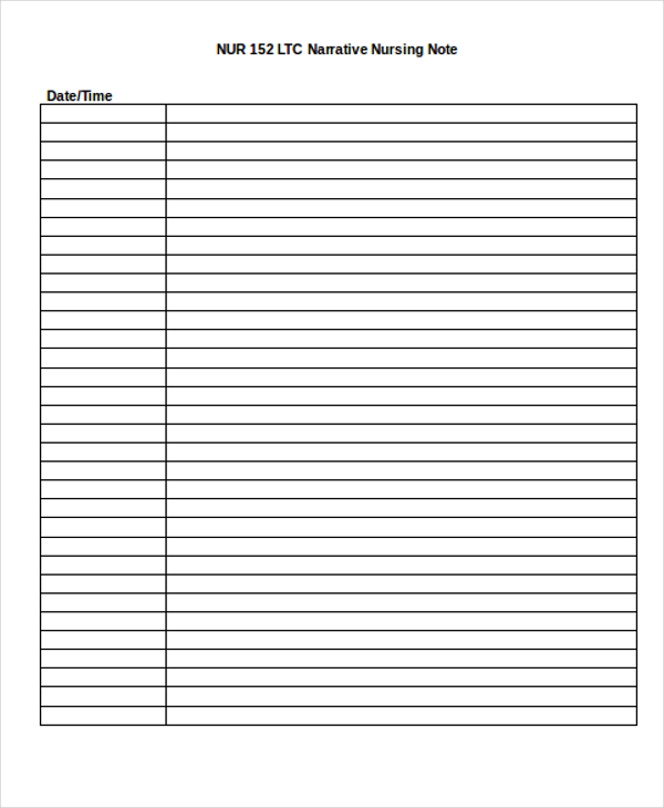 Nursing Note Templates - 9+ Free Word, PDF Format Download