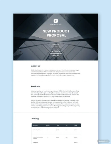 30+ Product Proposal Templates - Free Word, PDF Documents