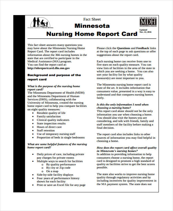 8 Nursing Report Templates Free PDF Format Download