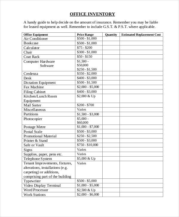 Dental Office Inventory Template TUTORE ORG Master Of Documents