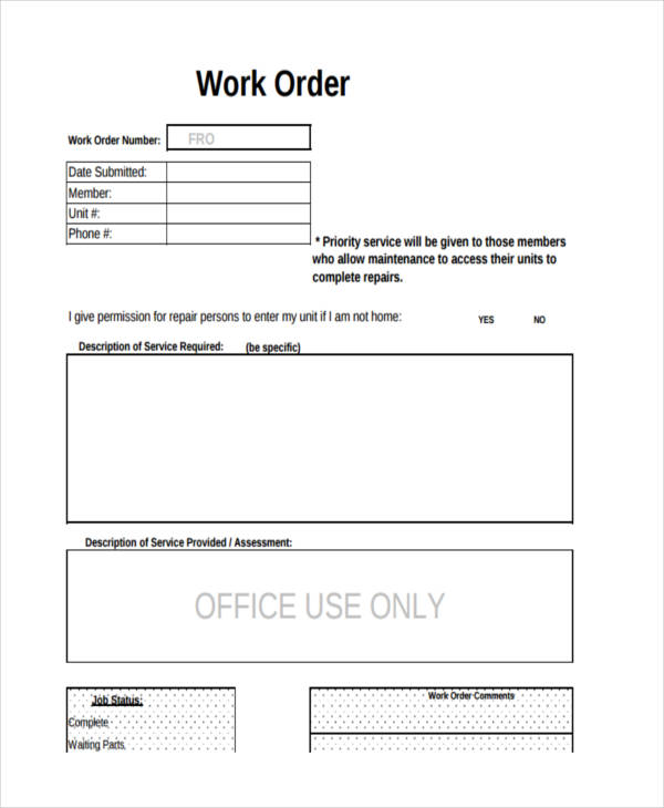 12+ Office Order Templates in Apple Pages | Google Docs | Google Sheets ...