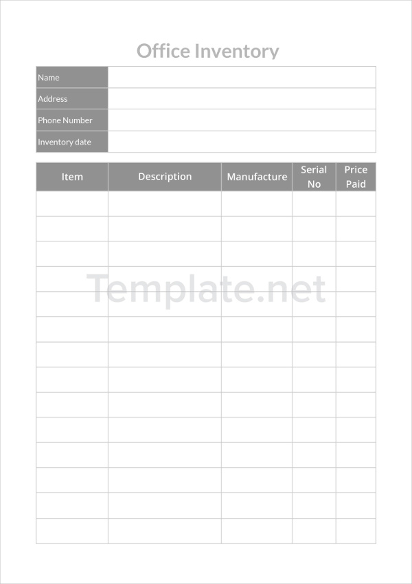22+ Inventory Templates - Word, Docs, PDF | Free & Premium Templates