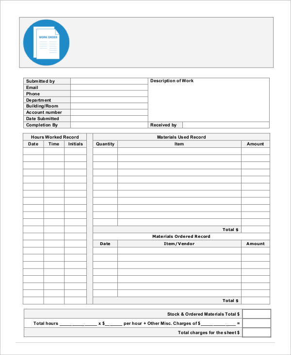 12 Work Invoice Templates Free Sample Example Format Download