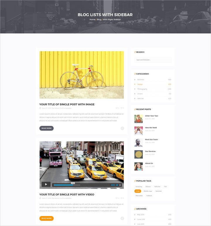 16+ Taxi Website Templates - Online, City, Service