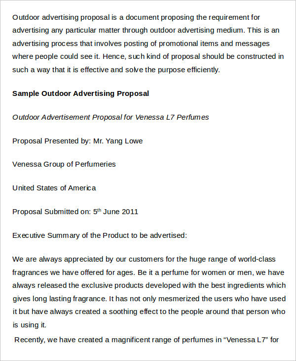 17+ Advertising Proposal Templates - Word, PDF, Pages, Google Docs