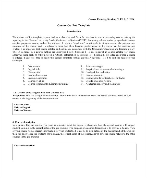 29+ Outline Templates in PDF