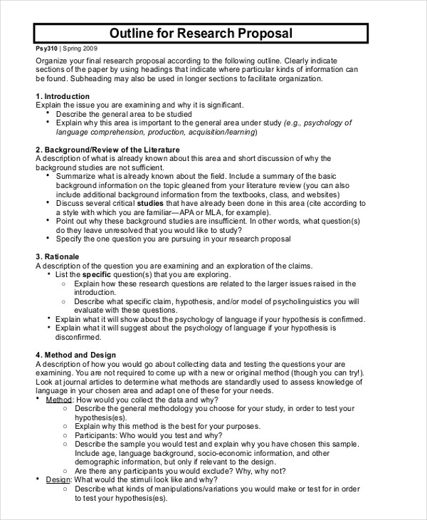 29+ Outline Templates in PDF