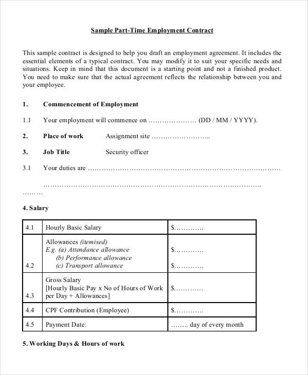 43+ Basic Contract Templates - Google Docs, Word, Apple Pages