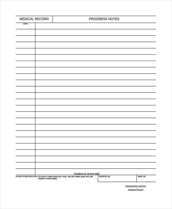 Patient Note Templates - 6+ Free Word, PDF Format Download