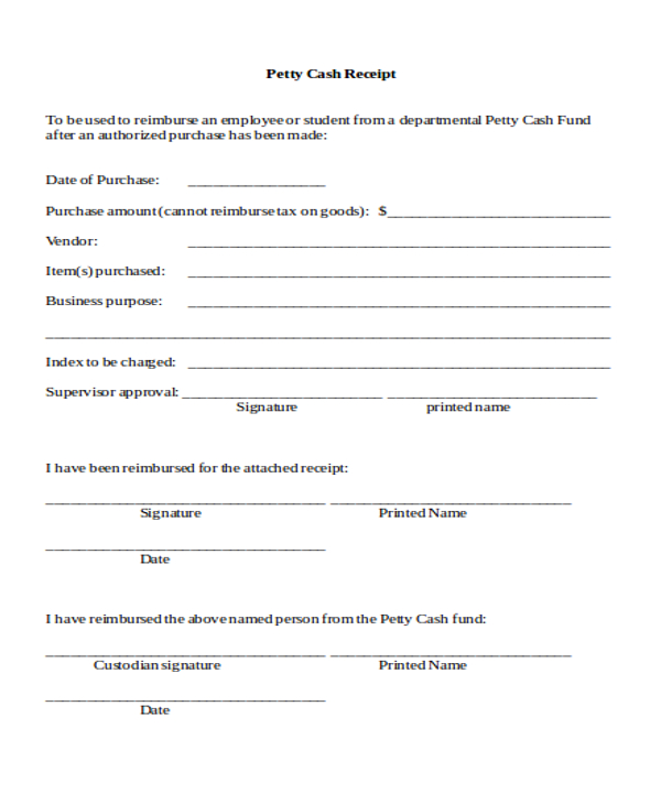 27+ Receipt Formats in Word