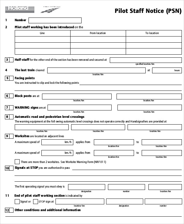 Staff Notice Templates - 6 Free Word, PDF Format Download