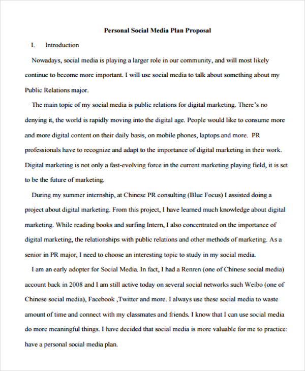 19+ Social Media Proposal Templates -Free Word, PDF Format Download