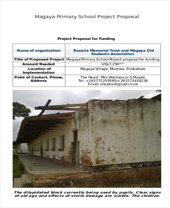 School Project Proposal Template- 16+ Word, PDF Format Download