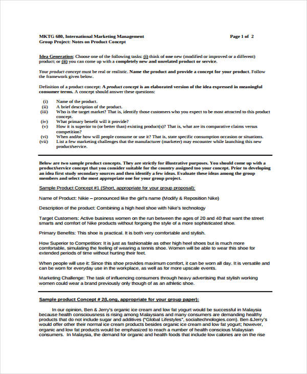 16+ Concept Note Templates - Sample, Example Format Download