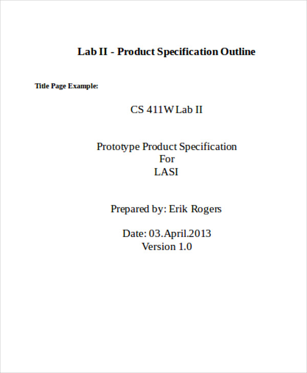 Product Outline Templates - 6+ Free Samples, Exampless Format Download