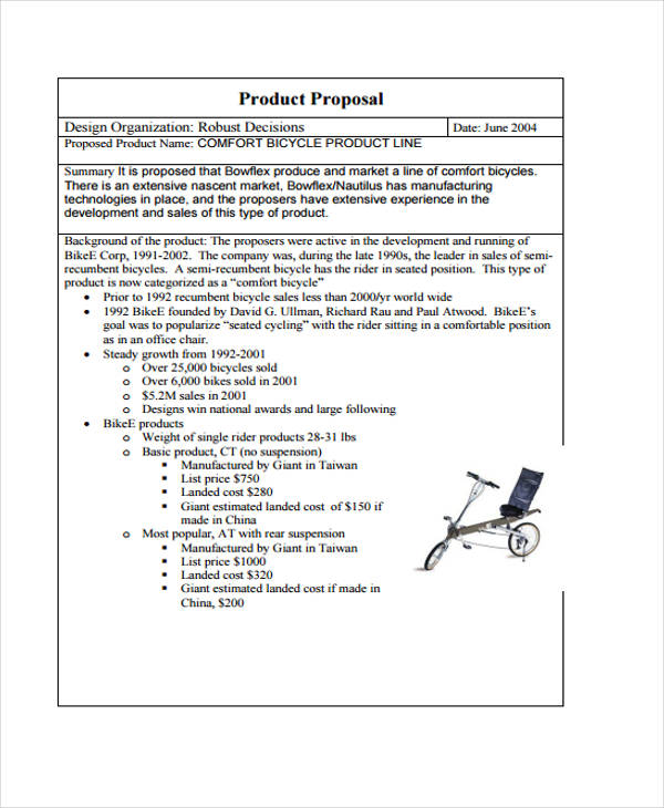 30+ Product Proposal Templates - Free Word, PDF Documents