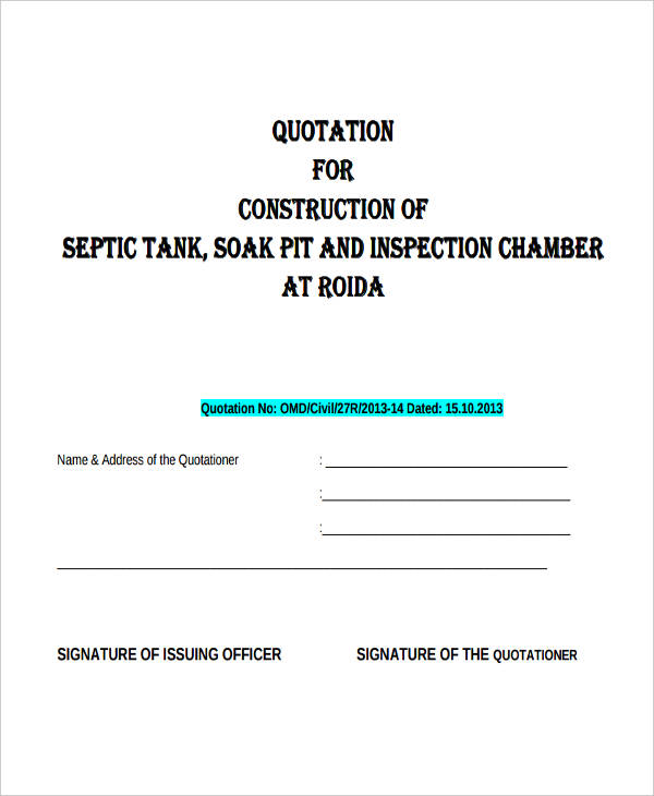 14+ Professional Quotation Templates - PDF, Word