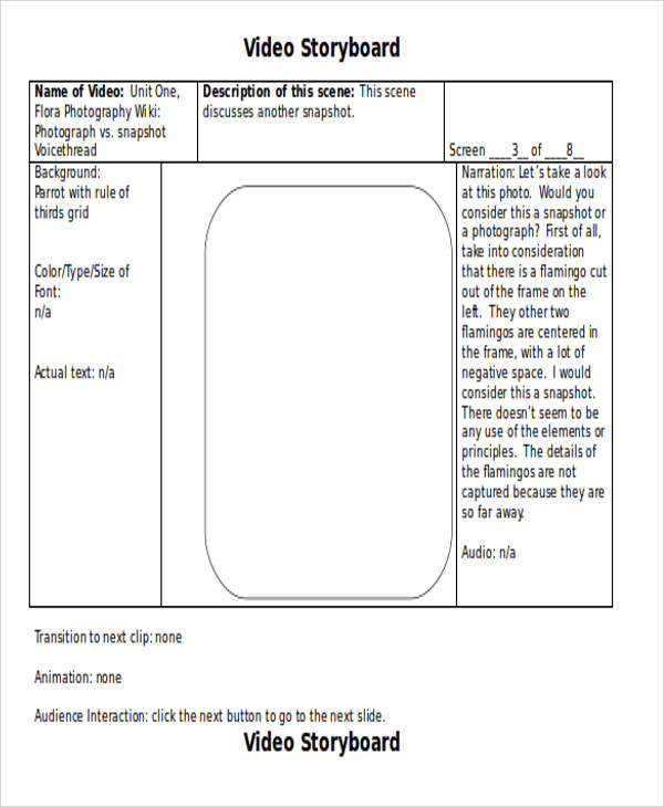22+ Storyboard Templates in Word
