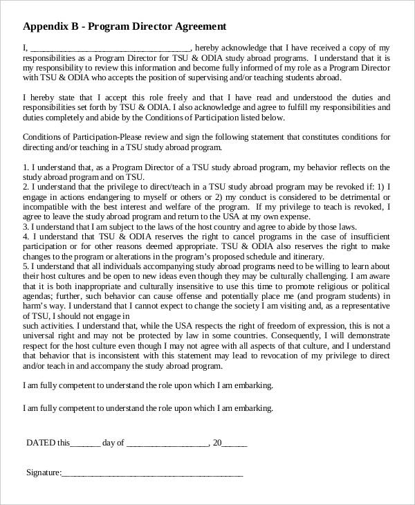 Director Agreement Templates - 10+ Free Word, PDF Format Download