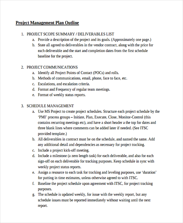 37+ Best Outline Examples in MS Word | Google Docs | Apple Pages | PDF