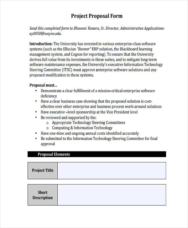 8+ IT Project Proposal Templates - Word, PDF, Google Docs, Pages