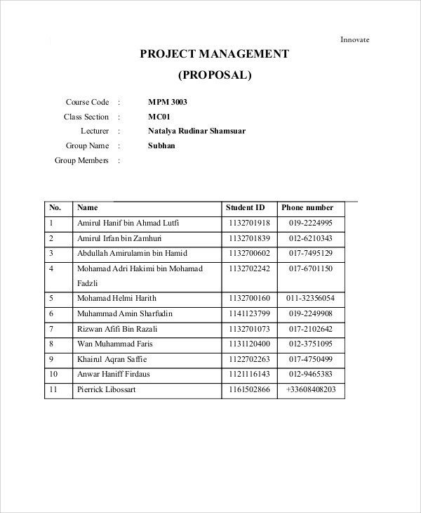11+ Management Proposal Templates - Word, PDF, Apple Pages