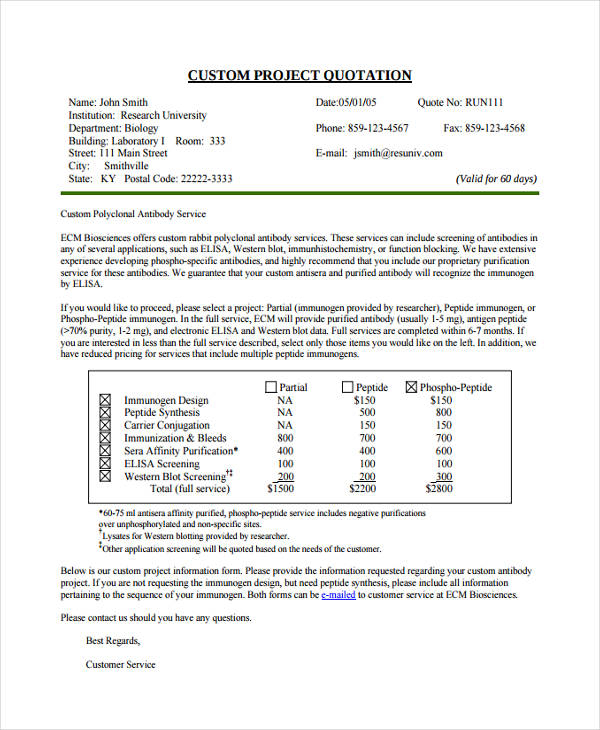 33+ FREE Construction Quotation Templates - AI, PSD, Google docs