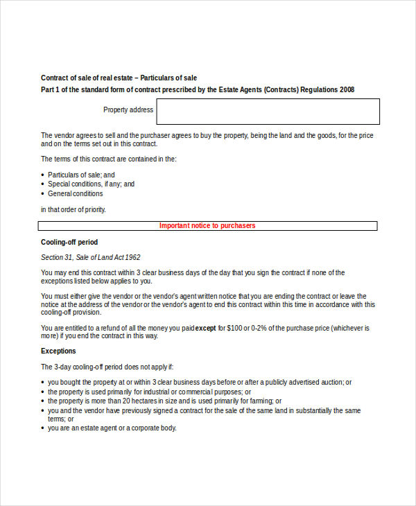 11+ Property Contract Templates - Word, PDF, Google Docs