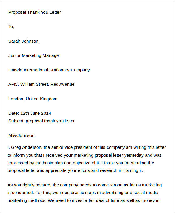 38+ Proposal Letter Templates - Word, PDF