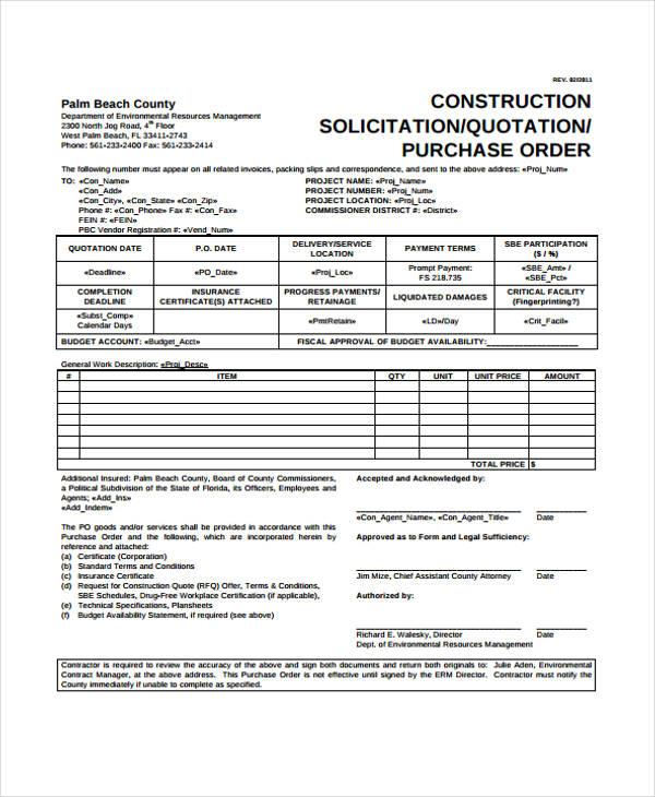 24+ Quotation Formats in PDF | Illustrator | InDesign | MS Excel ...