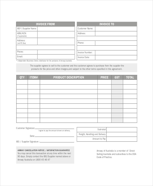 10+ Purchase Invoice Templates - Free Sample, Example Format Download