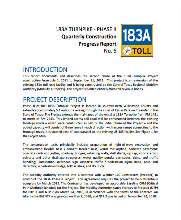 26 FREE Construction Report Templates PDF Word