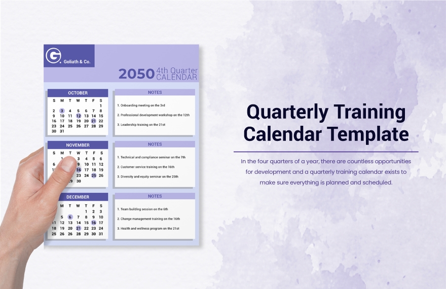 26+ Training Calendar Templates - Sample, Example Format Download