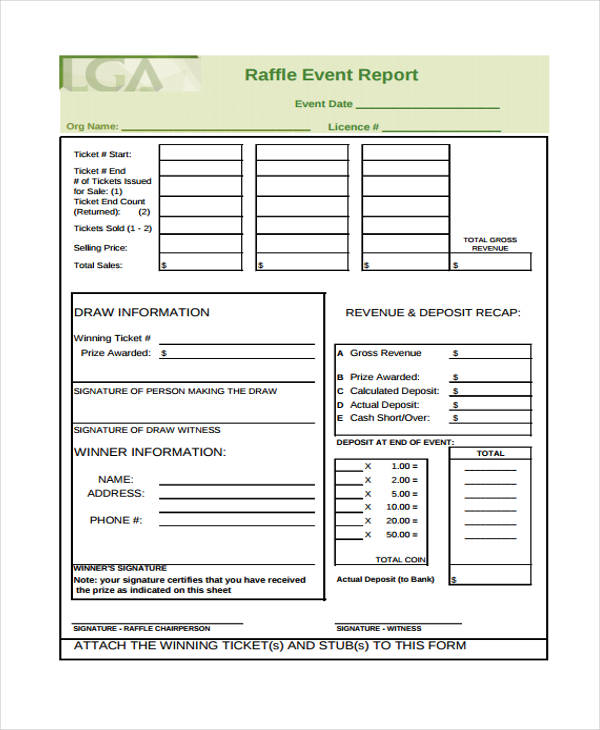 8+ Raffle Sheet Templates - Free Sample, Example Format Download